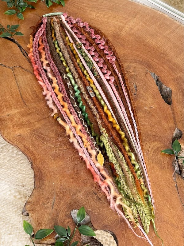 Elastic Dread Ponytail Blush - SaltyDreads