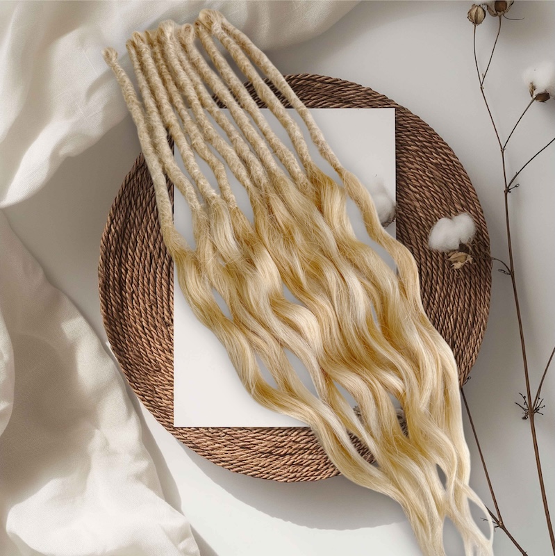 Salty Dreads Human Hair Beach Waves Barbie Blonde - SaltyDreads