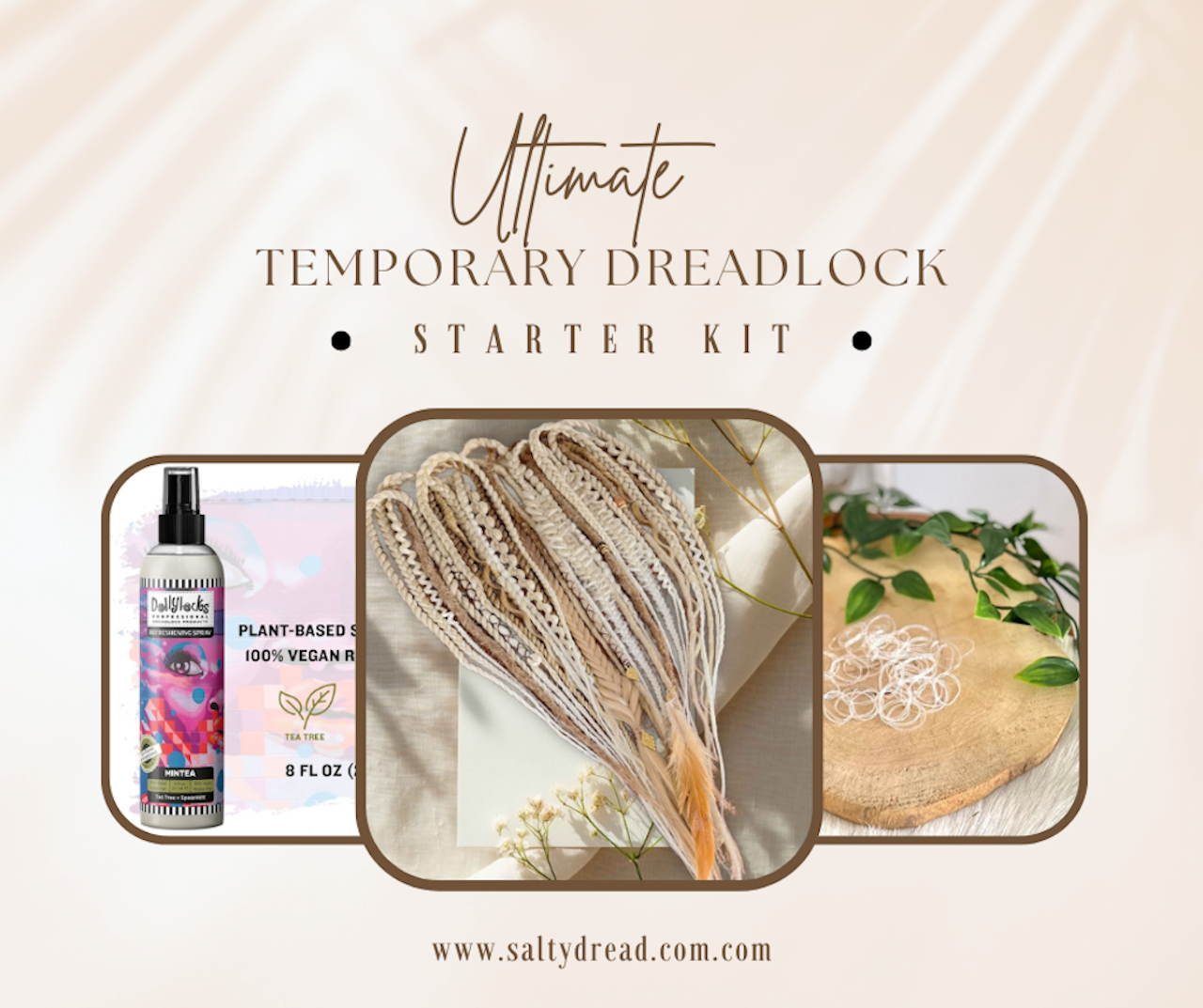 The Ultimate Temporary Dreadlock Starter Kit: - SaltyDreads