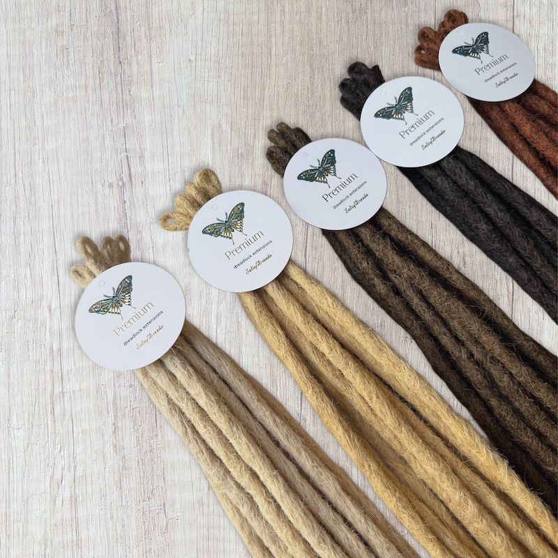 Human Hair Temporary Dreadlocks Dark Brown - SaltyDreads