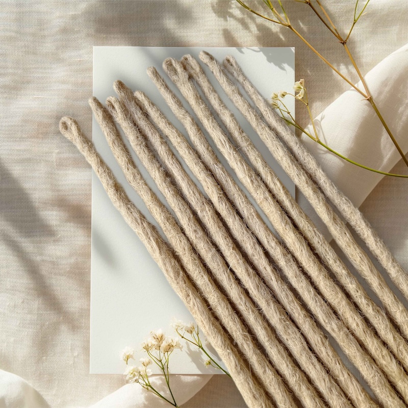 Human Hair Temporary Dreadlocks Platinum - SaltyDreads